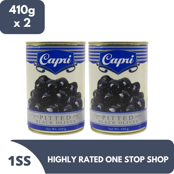 Capri Pitted Black Olives 410g x 2 | Lazada PH
