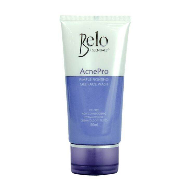 BELO ESSENTIALS PIMPLE-FIGHTING GEL FACE WASH ACNE-PRO 50ML | Lazada PH