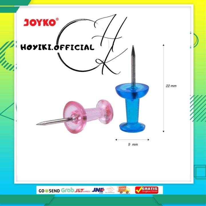 JOYKO Push Pin / Jarum Tekan / Paku Pin Joyko PP-30TR Klip Kertas Paku ...