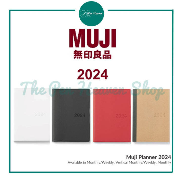 ON HAND Muji Planner 2024 (Authentic, Monthly/Weekly, Vertical Monthly ...