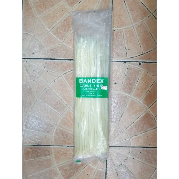 Bandex เคเบิ้ลไทร์ ยาว385×4.8มิล / 15นิ้ว ห่อละ100อัน cable tie อย่างดี ...
