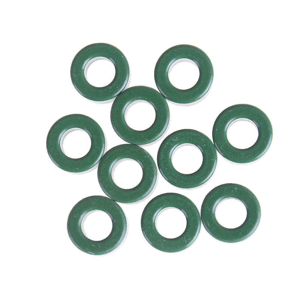 NewHopeTreee 10 Pcs 14mm x 8mm x 7mm Round Green Transformers Toroid ...