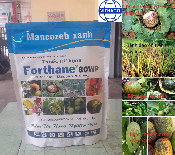Thuốc trừ bệnh Forthane 80WP 1kg *Mancozeb xanh* | Lazada.vn
