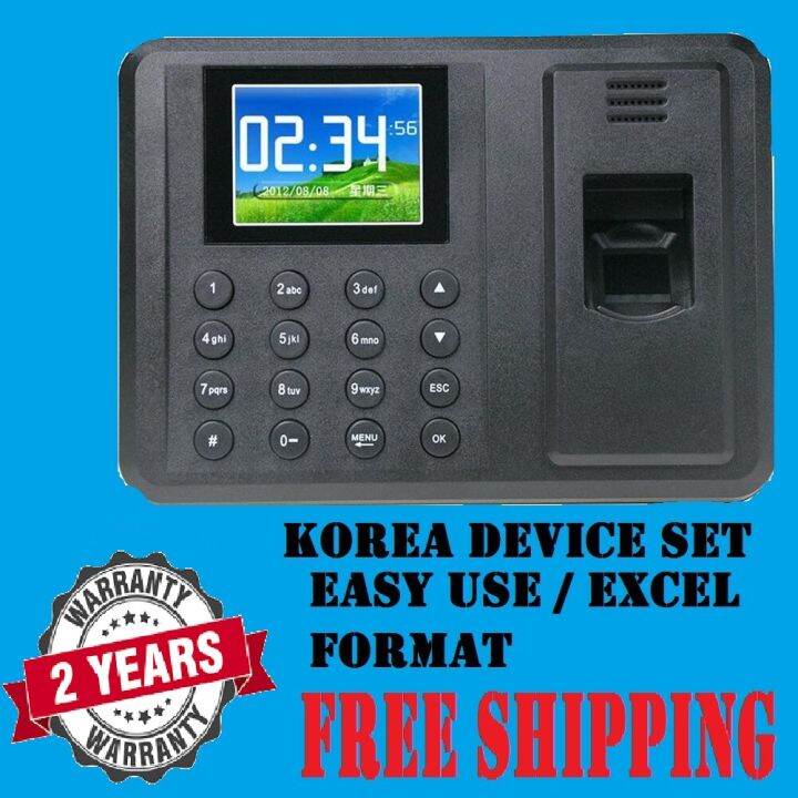 Fingerprint Time Attendance Punch Card Machine | Lazada