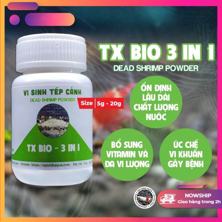 Vi sinh tép - Vi sinh chuyên dụng cho tép cảnh - tép kiểng TX-Bio 3 in ...