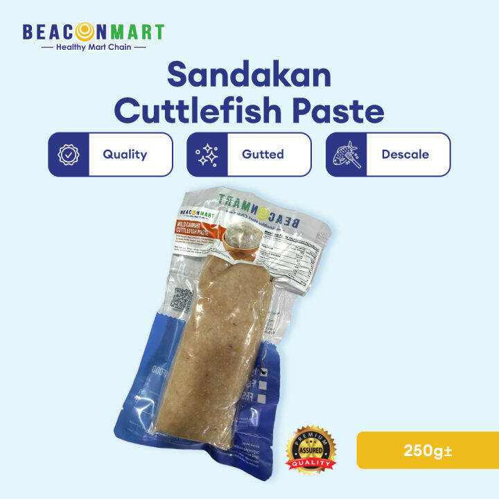[Beacon Mart] Sandakan Frozen Cuttlefish Paste | Homemade | Isi Sotong ...