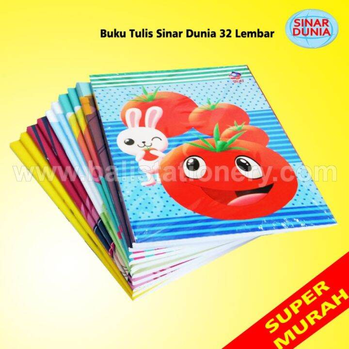 BUKU TULIS (ISI 38 LEMBAR) 1 PCS WARNA RANDOM | Lazada Indonesia