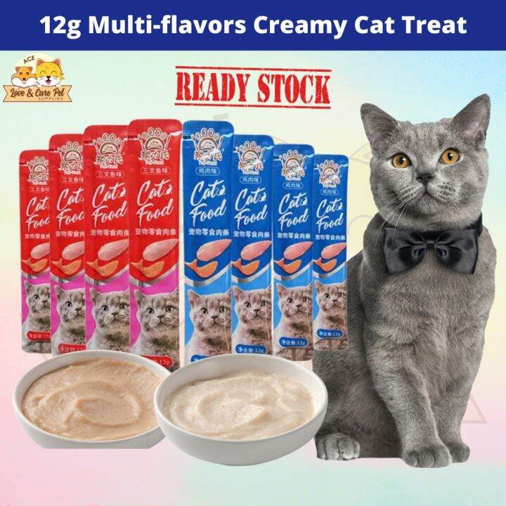 Multi-Flavors Cat Treat Cat Stick Cat Snack Wet Food Pet Food | Makanan ...