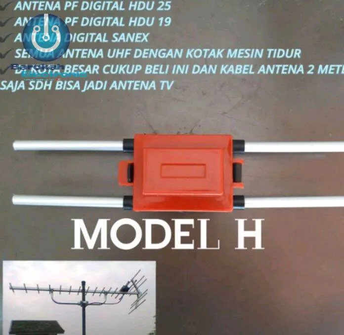 driven antena UHF model H dengan dipole bepole magnet sangat peka untuk ...