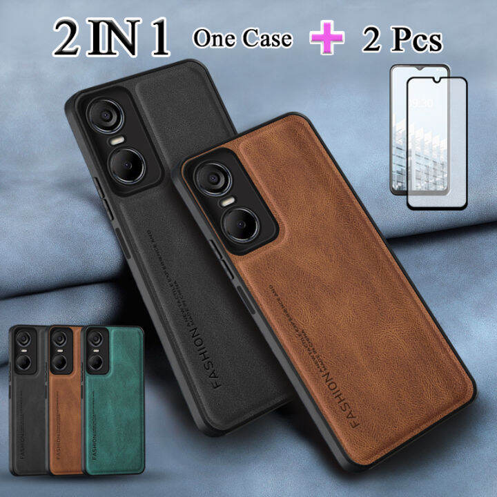 2 IN 1 For Tecno Pop 6 Pro BE8 Phone Case Luxury Leather Casing With ...