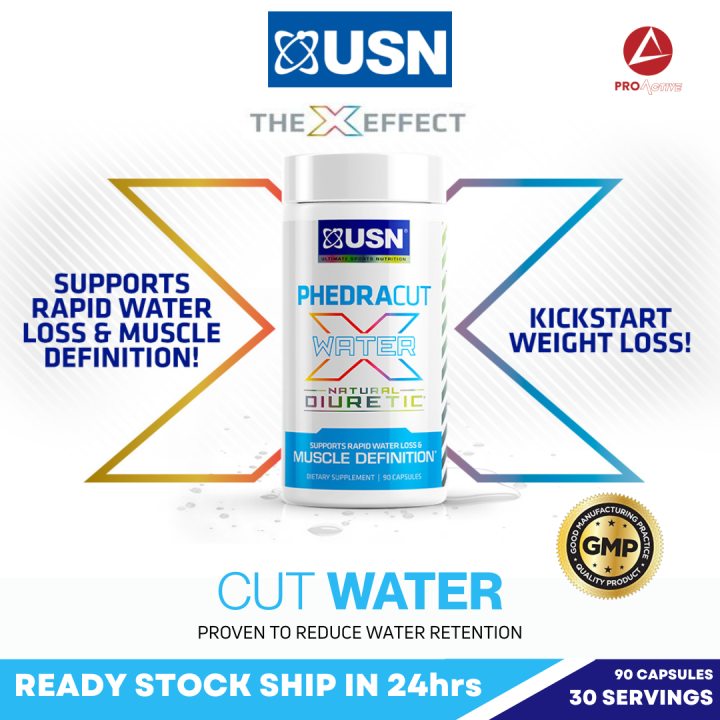 Ready Stock USN PhedraCut Water X Diuretic, Water Loss - Prevent Water ...