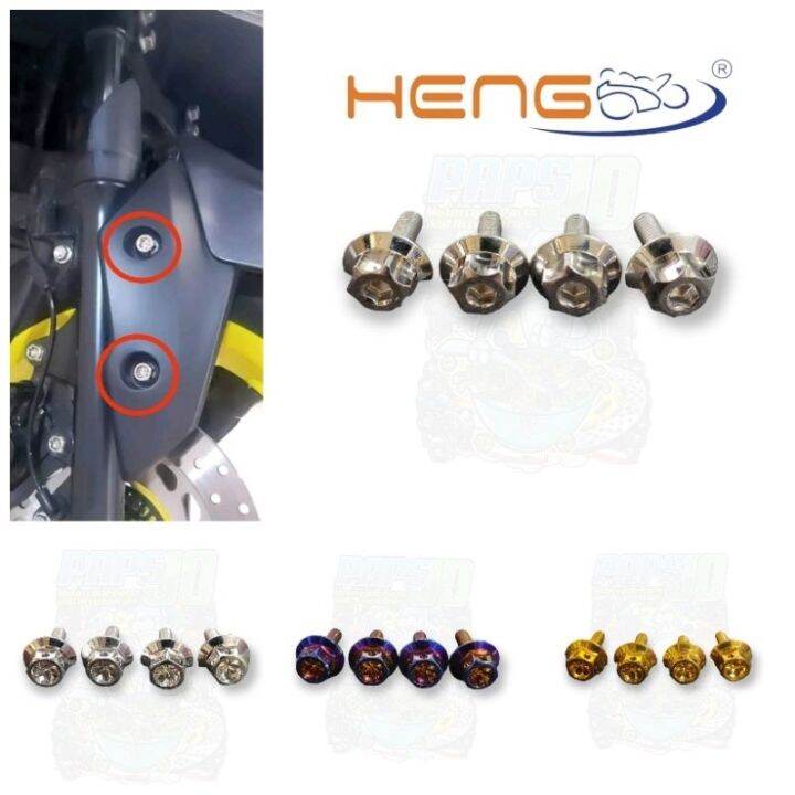 FRONT FENDER BOLT SET 4PCS NMAX/AEROX V1/V2 ADV | Lazada PH