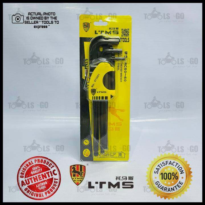 LTMS 9pcs Allen Wrench Set Long Series Hexagonal | Lazada PH