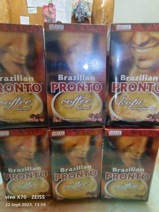 BRAZILIAN PRONTO COFFEE BLEND (1 BOX INSIDE 10 SACHET) | Lazada