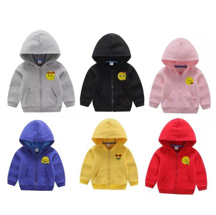 Cute Design Emoji Jacket with Zippper for Kid's Unisex | Lazada PH