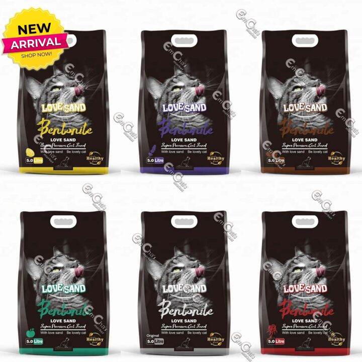 5 Liters Extreme Smelly Scent Premium Cat Poop Sand Bentonite Super ...