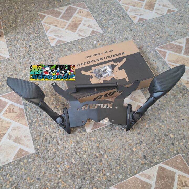 Aerox V1 V2 Bracket For Side Mirror Visor Winshield | Lazada PH