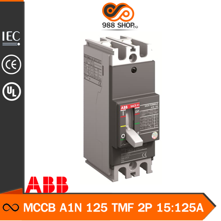 ABB เบรกเกอร์ MCCB Formula A1N 125 TMF 15A-125A 2P (36kA) | Lazada.co.th