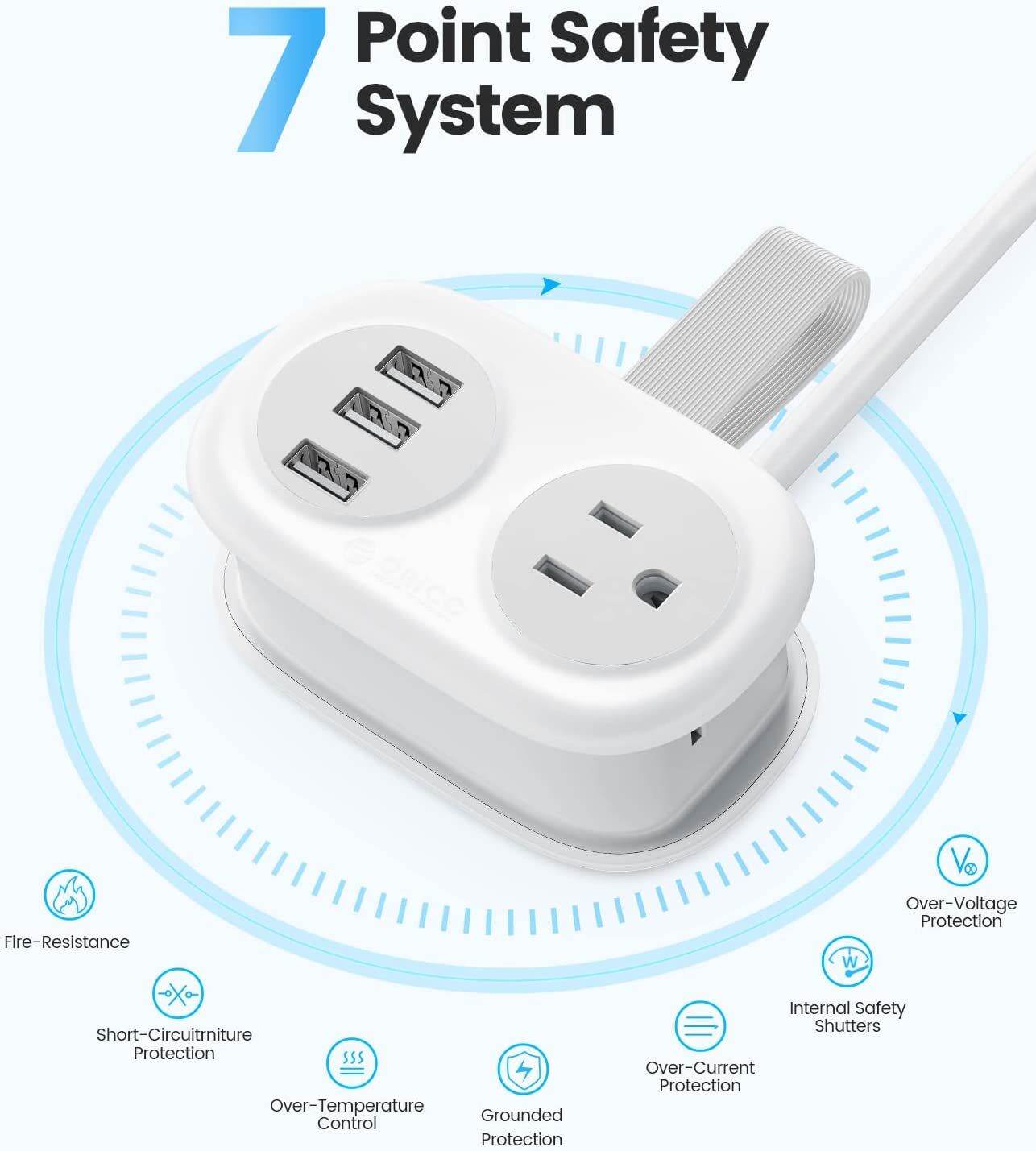 ORICO [ปลั๊ก US] สายขยายช่องเก็บได้ปลั๊กไฟตัวจ่ายไฟกระแสสลับหลายช่อง ...