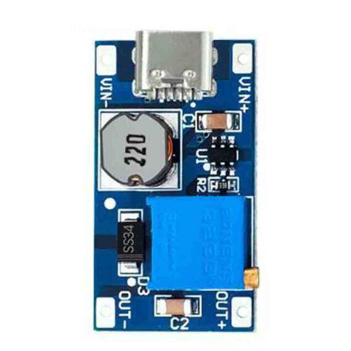 MT3608 DC-DC Step Up Converter Booster Power Supply Module Boost Step-up Board MAX output 28V 2A ...
