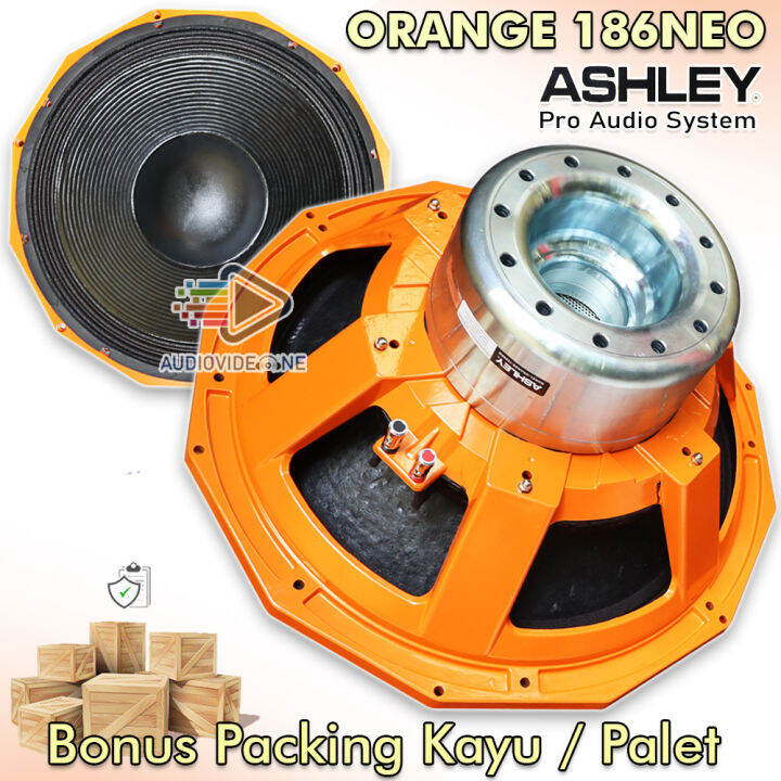Speaker Ashley Orange 186 Neo Spul Coil 6 Inch Spiker Komponen 18 Inch Subwoofer Bonus Packing ...