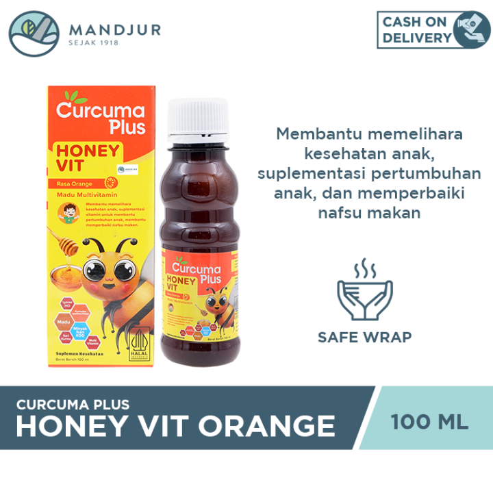Curcuma Plus Honey Vit Jeruk 100 mL - Madu Multivitamin Anak | Lazada ...