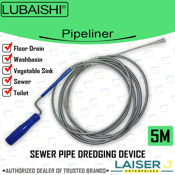 Drain Snake Panundot Snake Wire Dredging Tool Drain Cleaner 5 METERS ...