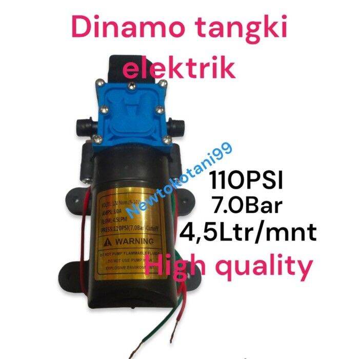 Pompa dinamo DC 12v 110psi pompa dinamo sprayer alat cuci motor ...