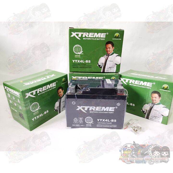 motorcycle battery LJ Motorcycle xtreme battery 4l xrm wave mio i 125 ...