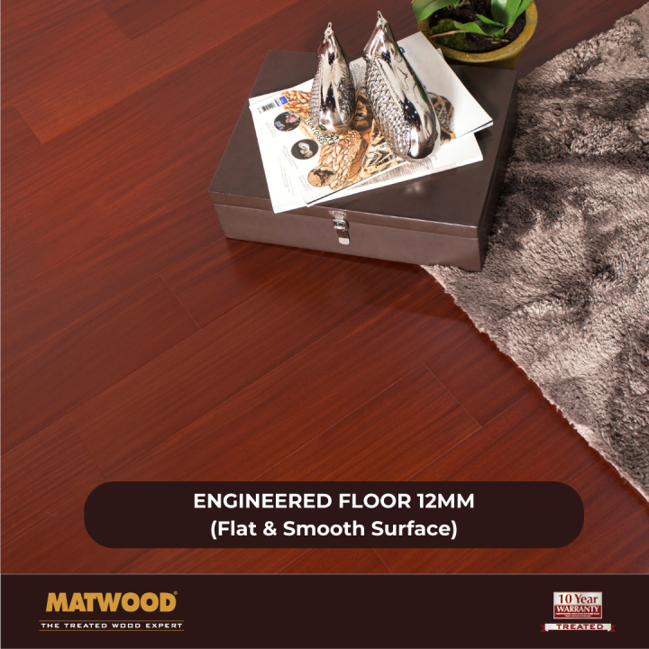 Matimco Matwood Engineered Wood Floor 12mm (Flat & Smooth Surface ...