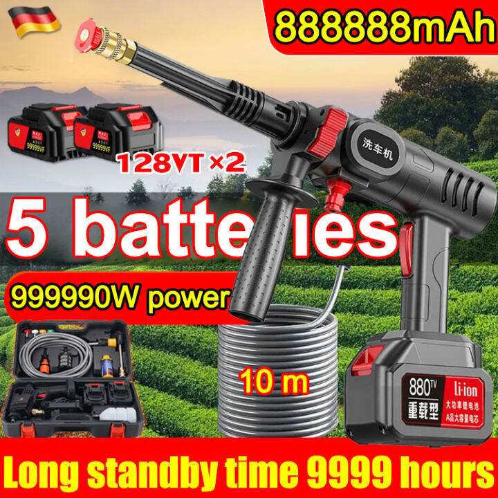 【free shipping 2 batteries】Zhonghui portable water pressure washer two ...