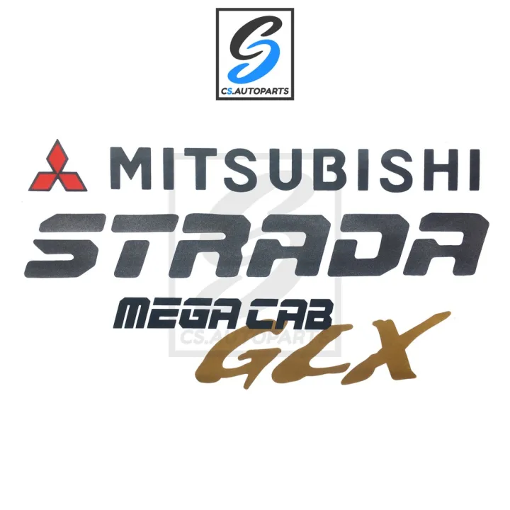 สติ๊กเกอร์ STRADA MEGA CAB GLX ติดฝาท้ายกระบะ | Lazada.co.th