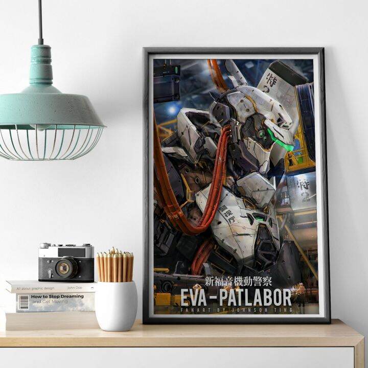 ANIME GUNDAM PATLABOR POSTER INNER FRAMED GUNDAM โปสเตอร์อะนิเมะ ANIME ...