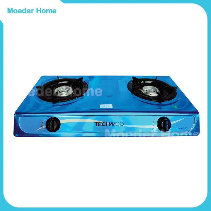 Techwoo Double Burner Gas Stove (TWGS-12) | Lazada PH