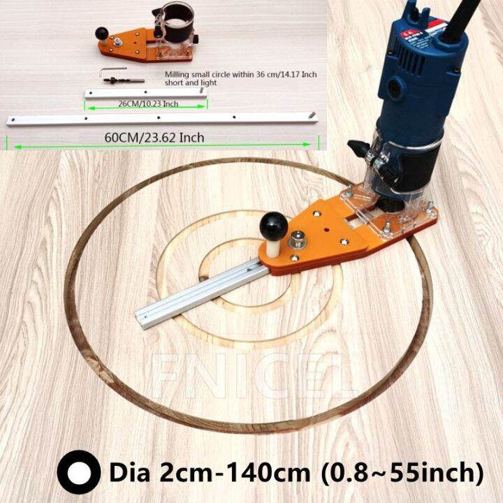 Circle Cutting Jig Wood Router Milling Circle Slotting 140cm for Makita ...