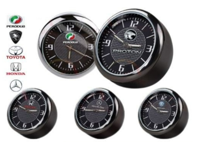 Universal Car Mini Luminous Interior Quartz Clock Proton Perodua Toyota ...