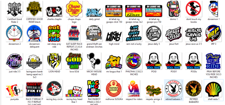 GLOSSY STICKER FOR 4 INCHES TO 5 INCHES STICKERS | Lazada PH