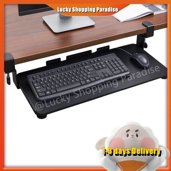Keyboard extension board punch-free keyboard support slide rail desk ...