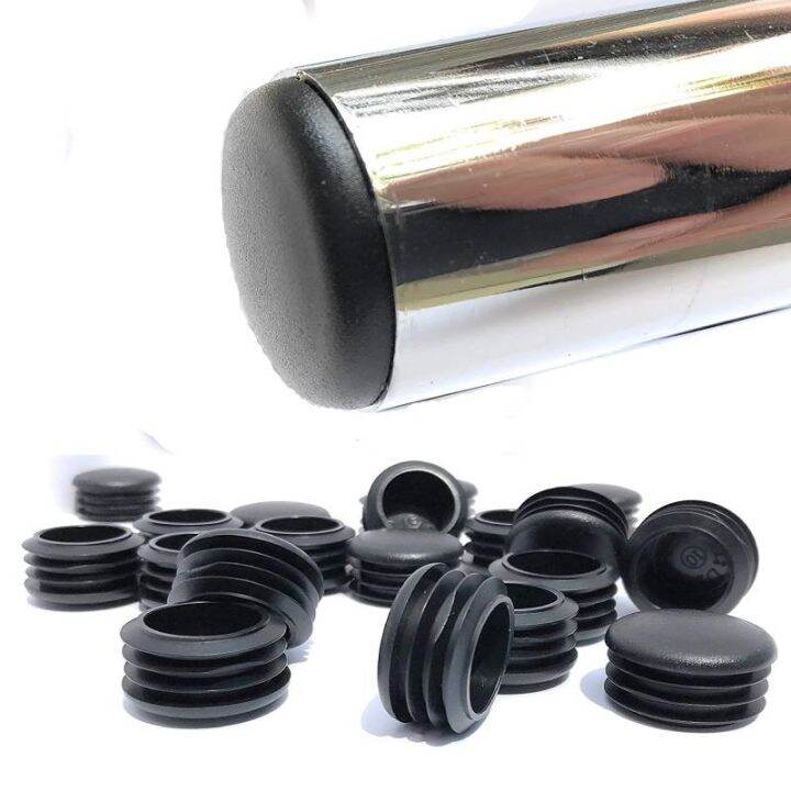 【cw】 20pcs Round Plugs Plastic Glide Insert End Caps Pipe Tube Cover ...