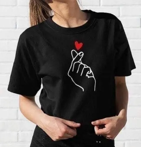 oppa hand sign shirt | Lazada PH