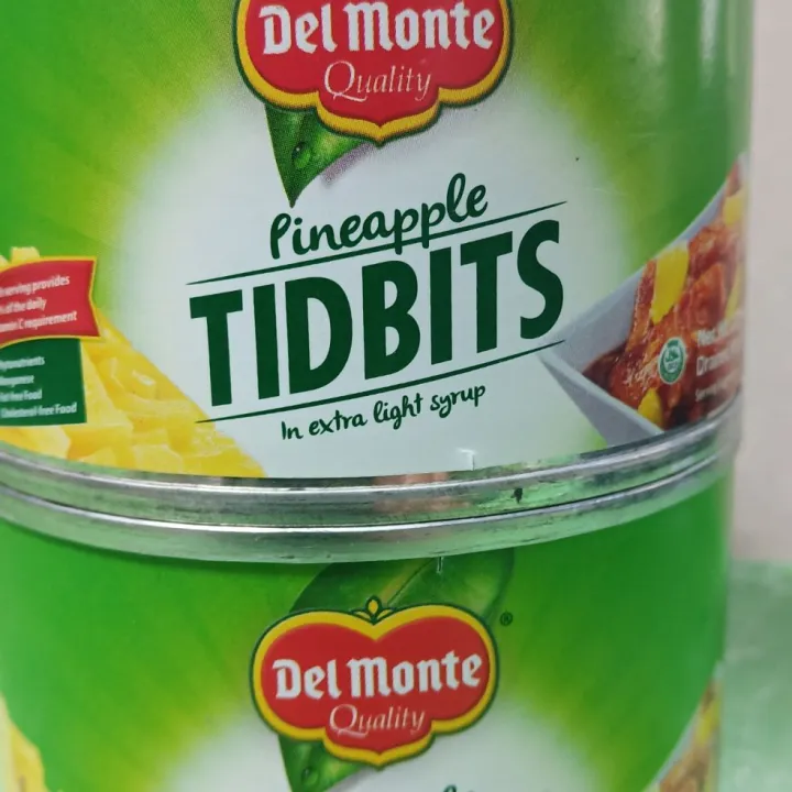 DEL MONTE QUALITY PINEAPPLE TIDBITS NET. wt227g (2pcs) | Lazada PH
