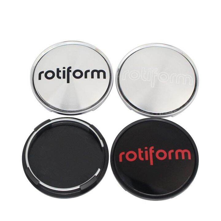 ZEWAN NEW 4pcs Rotiform Wheel Hub Cap 63/58mm Clip Rotiform Emblem ...