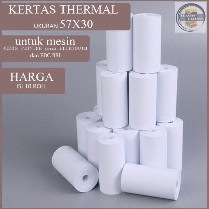 Kertas thermal 57x30 isi 10 roll | Lazada Indonesia