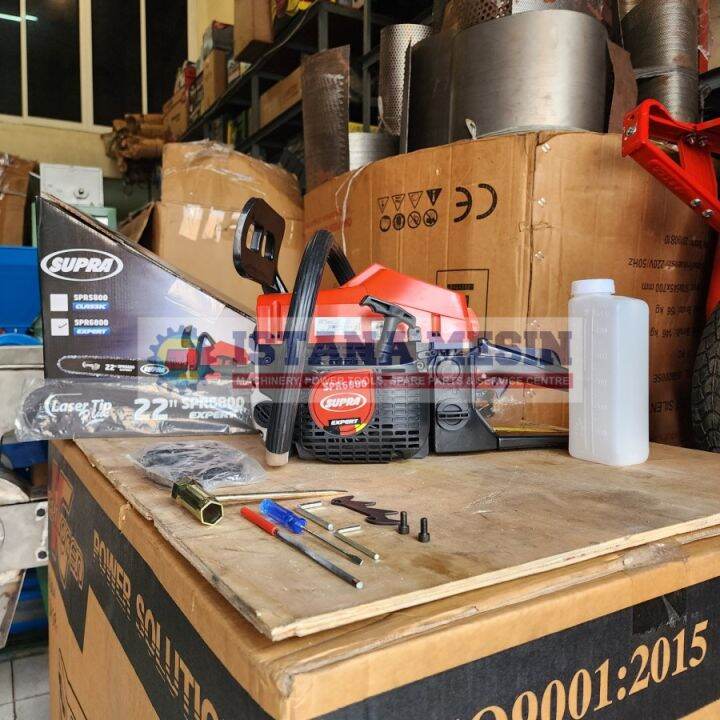 MESIN POTONG KAYU GERGAJI KAYU SINSO SENSO CHAINSAW 22" SUPRA SPR 6800 ...