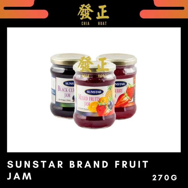 Sunstar Fruit Jam 270g ( Mixed Fruit / Strawberry / Black Current ...