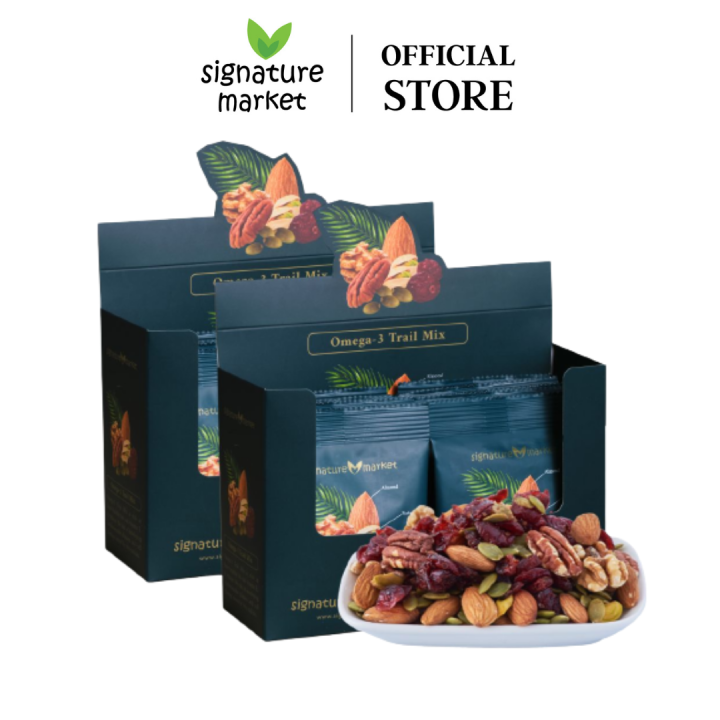 Signature Market Omega-3 Trail Mix Daily Pack Duo Bundle (2 x 25g x ...
