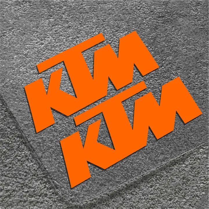 Reflective Motorcycle Ktm Logo Stickers Tank Decals Ready To Race Kit ...