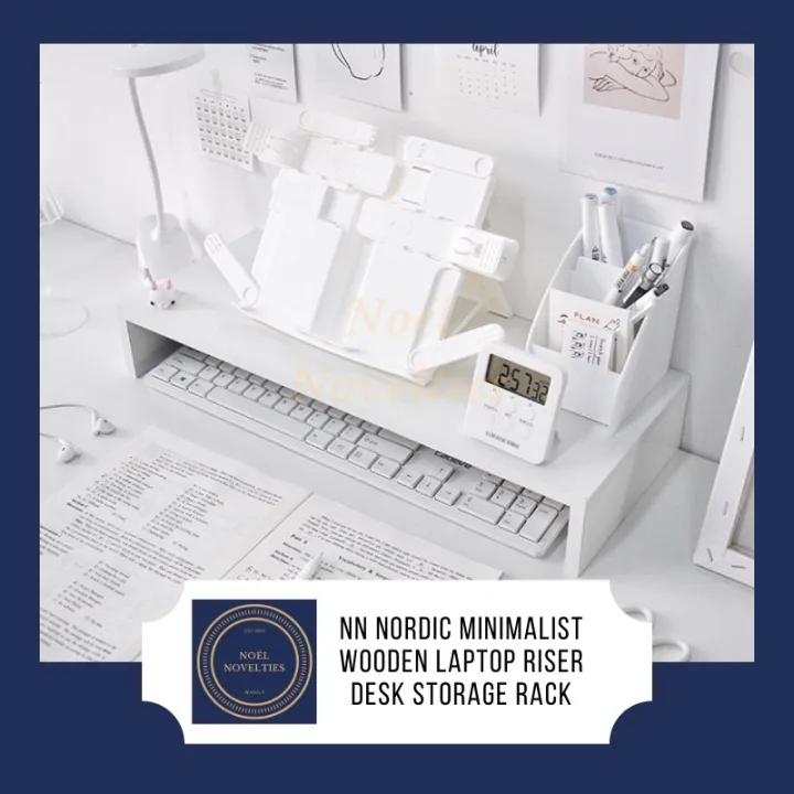 NN Nordic Minimalist Wooden Computer Laptop Stand Riser Desktop | Lazada PH