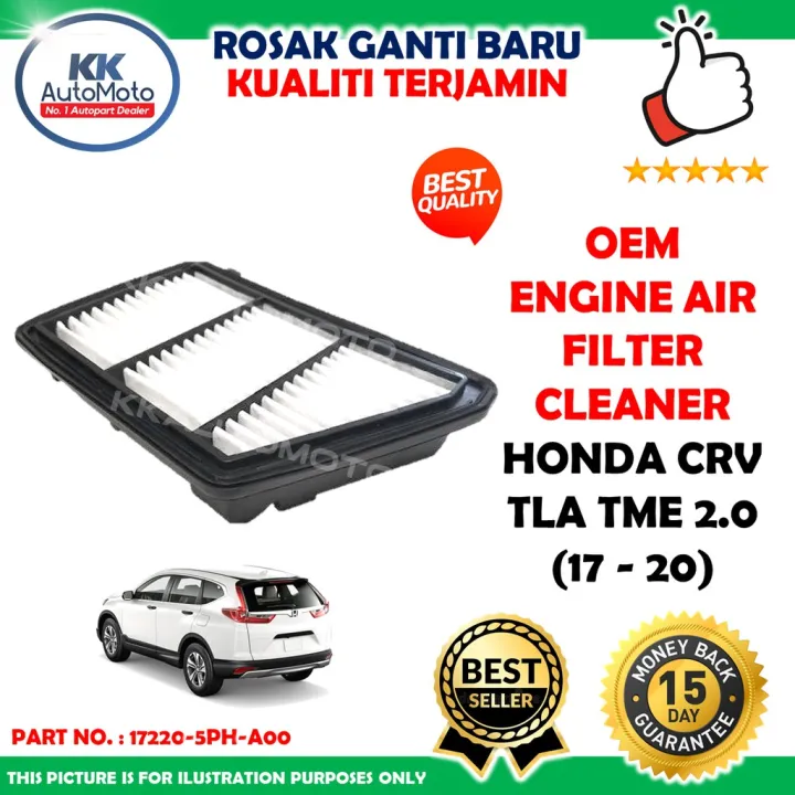 OEM Engine Air Filter Cleaner Honda CRV TLA TME 2.0 (17 - 20) - 17220 ...