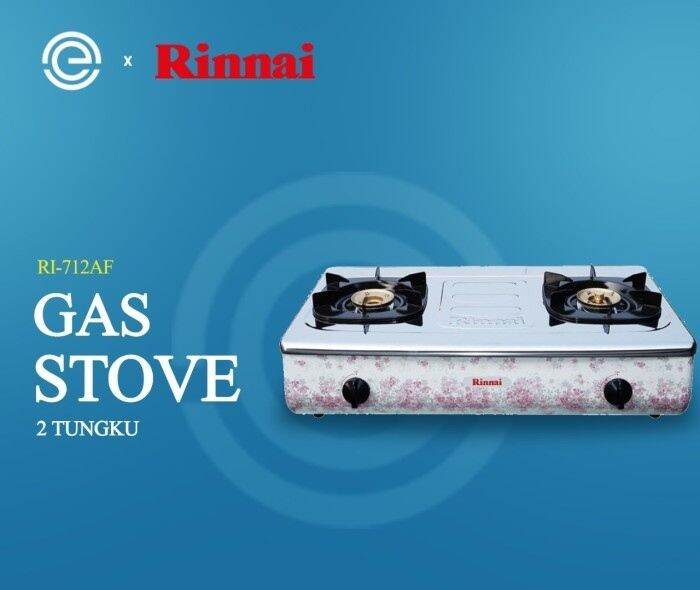 RINNAI Kompor Gas Stainless 2 Tungku RI-712AF | Lazada Indonesia